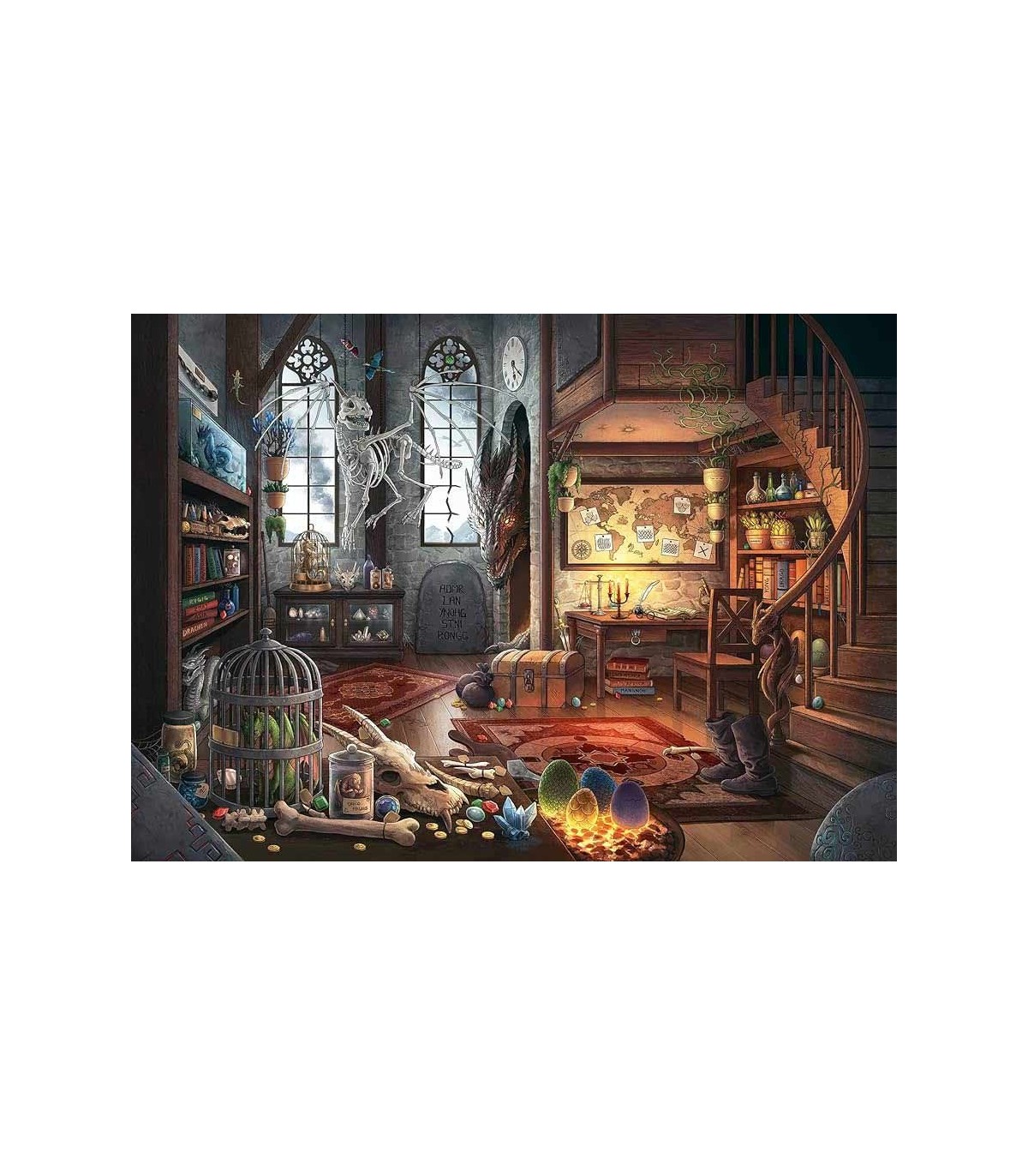 پازل 759 تکه معمایی آزمایشگاه اژدها escape puzzle ravensburger dragon ...